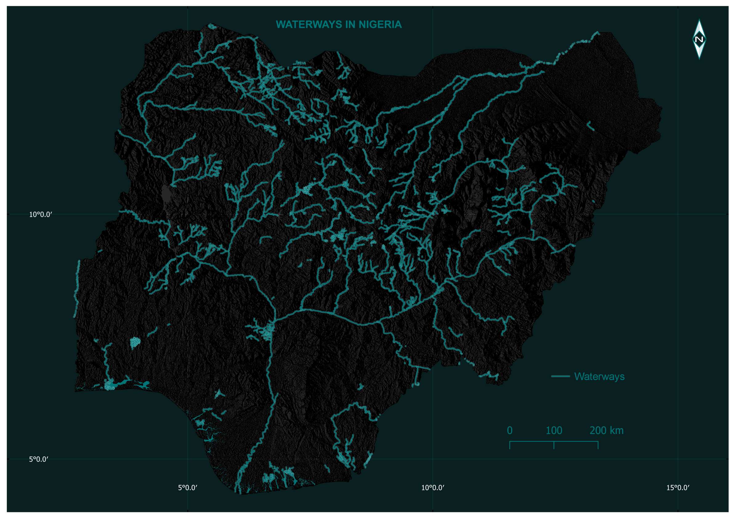 Flood Hazard Map for Baxter River, CA. | Spatialnode