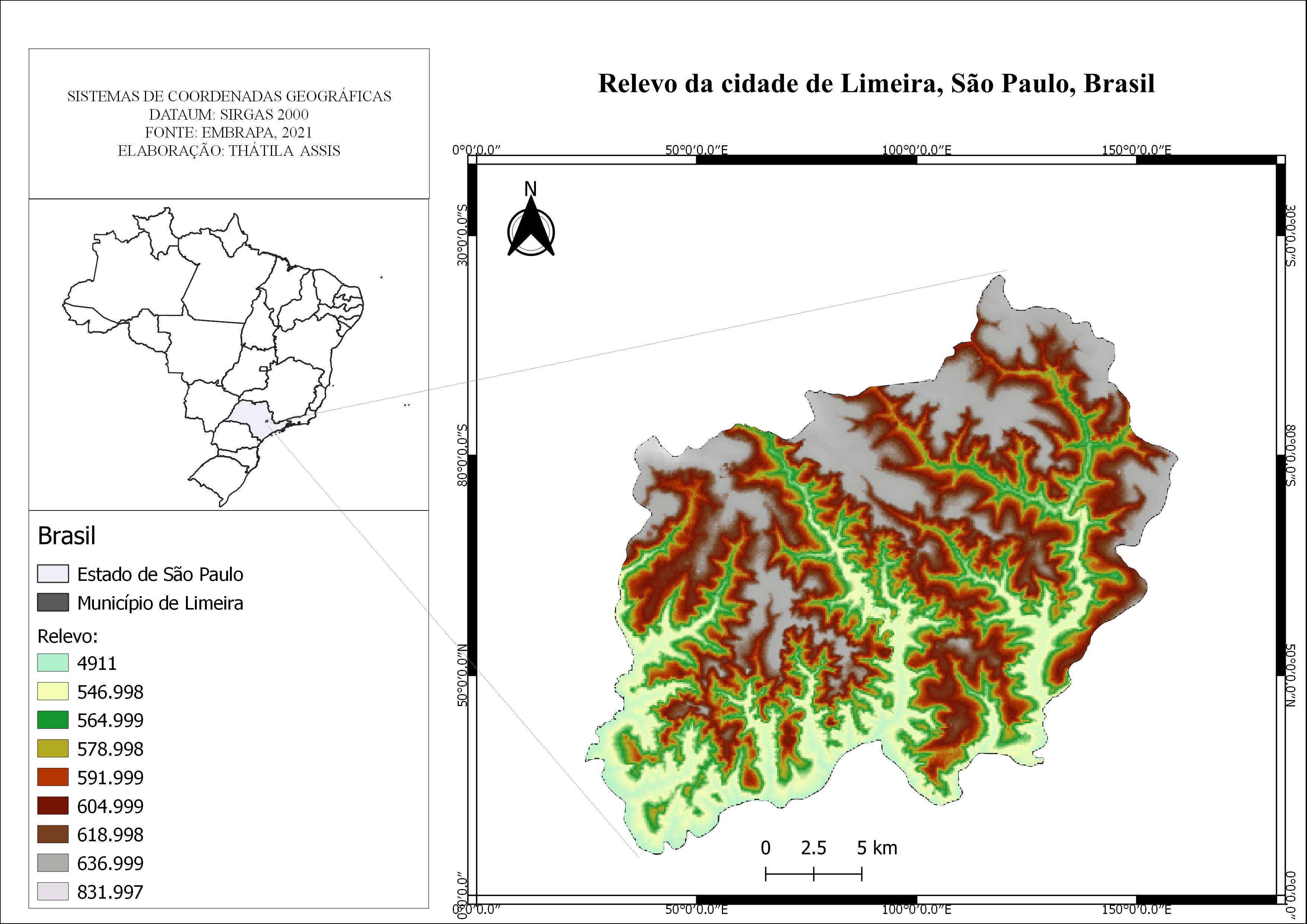 Mapa de Hierarquia fluvial | Spatialnode