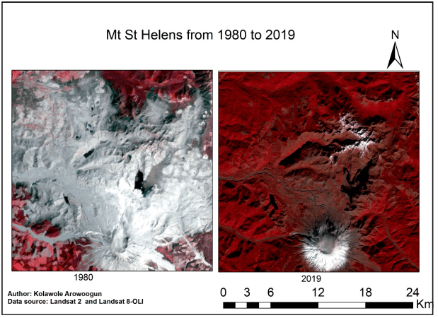 Mount Helen Eruption Map | Spatialnode