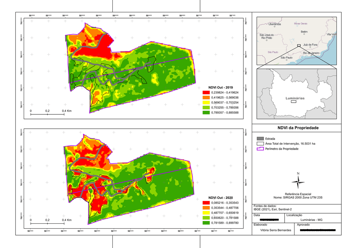 Mapa de NDVI | Spatialnode
